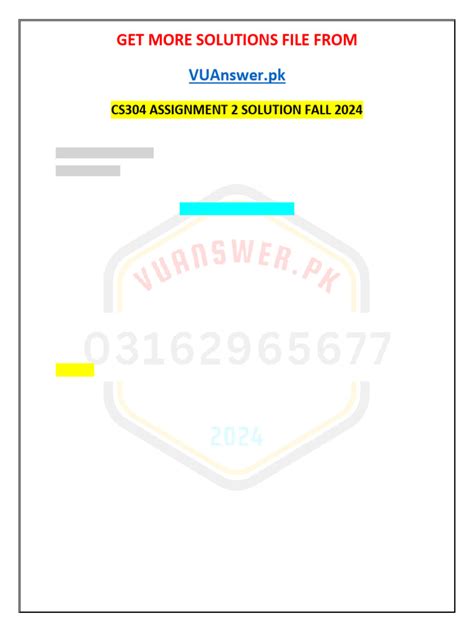 Cs304 Assignment 2 Solution Fall 2024 1 Pdf Computer Programming Software Engineering