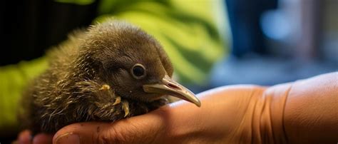 Premium Ai Image Aby Kiwi Bird Being Nursed In Avian Nursery In