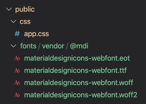 Npm How To Include Mdifont In Laravel72 Stack Overflow