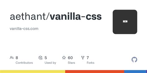 Github Aethantvanilla Css Vanilla