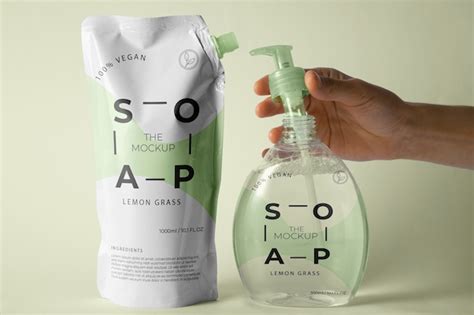 Premium Psd Refillable Container Mockup Design