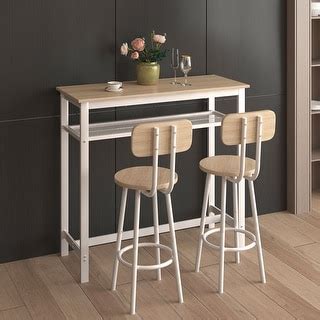 3 Piece Bar Table Set Counter Height Dining Set Bed Bath And Beyond