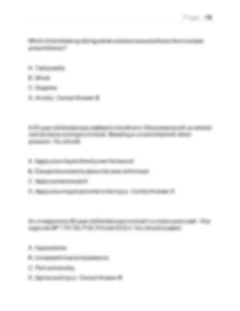 Itls 9th Edition Basic Pre Test 2025 Practice Questions And Answers Exams Nursing Docsity