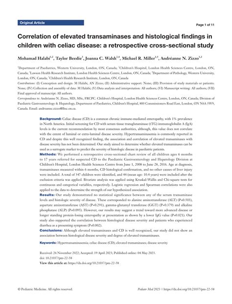Pdf Correlation Of Elevated Transaminases And Histological Findings