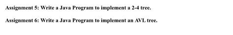 Solved Assignment 5 Write A Java Program To Implement A 2 4