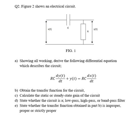 Solved Q2 Figure 2 Shows An Electrical Circuit Fig 1 A