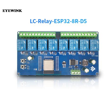 DC5 30V Power Supply Esp32 WiFi Bluetooth Ble 8 Channel Relay ESP32 WROOM Secondary Development