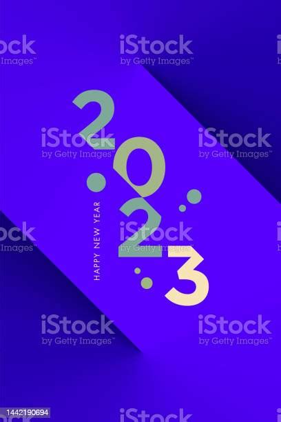 2023 새해 복 많이 받으세요 추상적인 숫자 벡터 그림입니다 인사말 카드 배지 초대장 달력 등의 휴일 디자인 벡터 스톡 일러스트레이션 0명에 대한 스톡 벡터 아트 및 기타