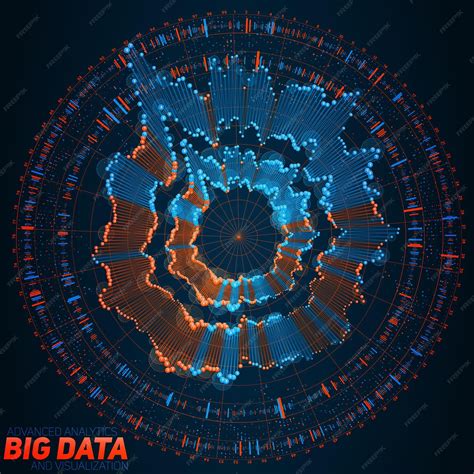 Free Vector Big Data Circular Visualization