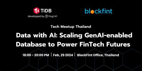 Scaling Genai Enabled Database To Power Fintech Futures Pingcap Pei Wang