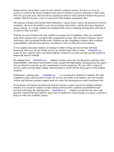Homework Load Increase Download Free Pdf Homework