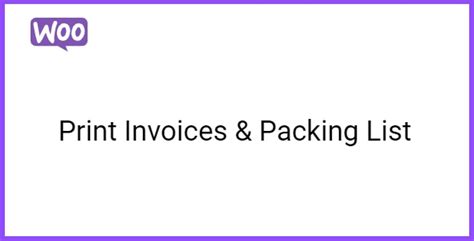 Woocommerce Print Invoices And Packing List 3136 Plugins Gpl
