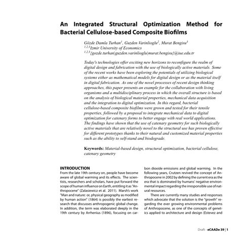 Pdf An Integrated Structural Optimization Method For Bacterial