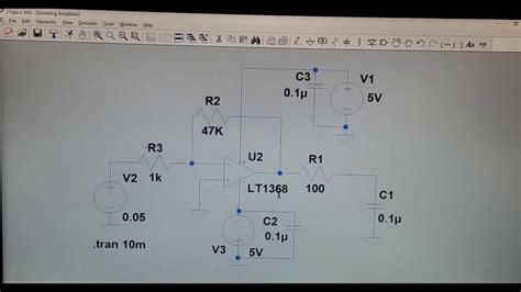 Lt Spice Op Amp Inverting Amplifier Simulation Design And Simulation