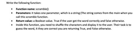 Solved How To Define A Function In Python To Shuffle