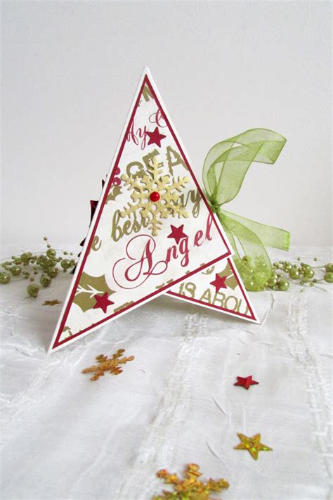 Коледна картичка новогодишна картичка пирамида Handmastersbg