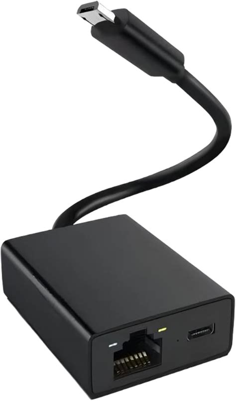 Usb Ethernet Adapter For Fire Tv Stick Micro Usb C Power To Rj45 Ethernet Cable Network Adapter