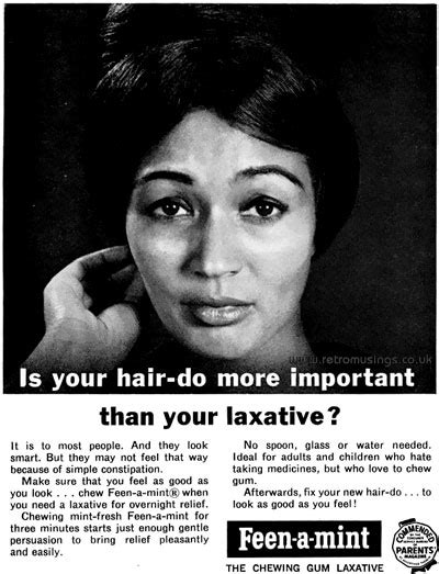 Feen A Mint ~ Laxative Adverts [1961 1962] Retro Musings