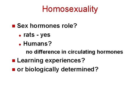 Hormonal Influences On Sex Sexuality Hormones Sex Gender