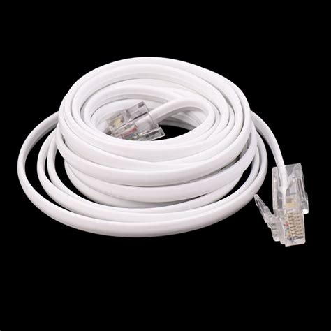 Rj11 6p4c To Rj45 8p4c Modular Phone Internet Exte Vicedeal