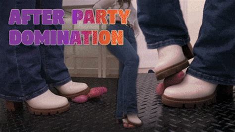 After Party Domination In White Ankle Boots Edited Version Tamystarly Cock Balls Crush