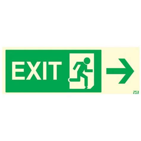 Exit Signage Board In New Delhi By Glister Design ID