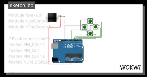 Snakegame Wokwi Esp32 Stm32 Arduino Simulator