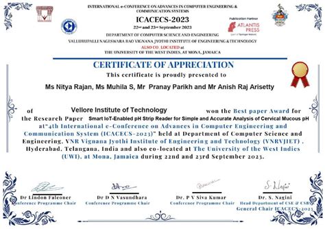 Nitya Rajan On Linkedin Bestpaperaward Researchinnovation Iot Tinyml Technologyadvancements