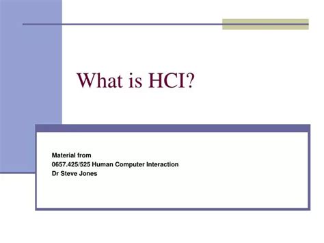 PPT What Is HCI PowerPoint Presentation Free Download ID 1316009
