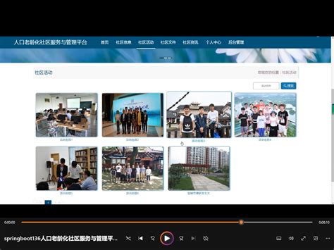 Springboot的人口老龄化社区服务与管理平台 Csdn博客