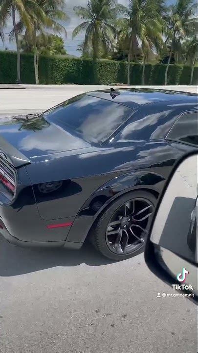 Seen The Rock 🪨 In A Widebody Challenger Hhellcat 🤯 Youtube