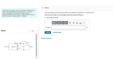 Solved In The Circuit In Figure Switch Has Been In Chegg