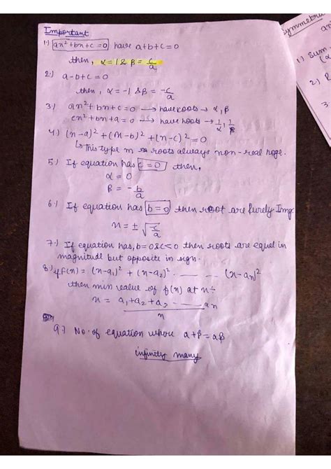 SOLUTION Quadratic Equation Studypool