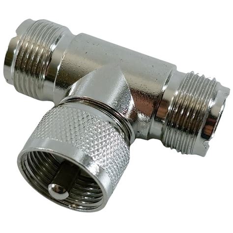 Workman Tat Cb Ham Radio T Connector Female Male Female Coax Cable Adapter