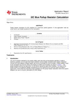 I2C Bus Pull Up Resistor Calculation I2c Bus Pull Up Resistor Calculation Pdf PDF4PRO