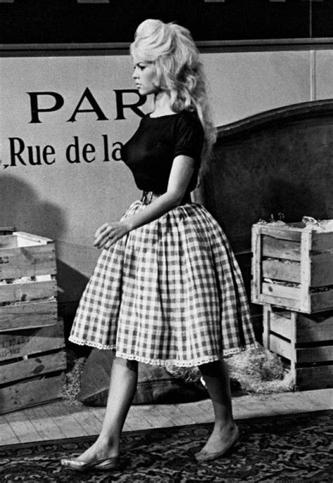 Gingham Bridget Bardot Fashion 1960s 60s Brigitte Bardot Outfits