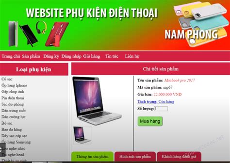 source code làm web phụ kiện điện thoại mobile bằng php