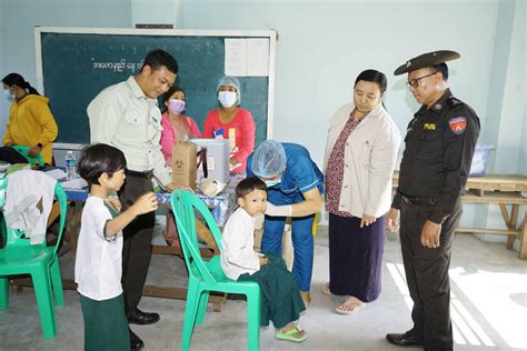 မိတ္ထီလာမြို့နယ်၌ ကျောင်းအခြေပြု အသက် ၅ နှစ်မှ ၁၂ နှစ်အတွင်း ကျောင်းသား ကျောင်းသူများအား ကိုဗစ