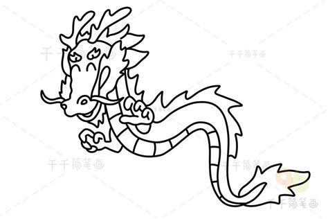 龙怎么画 简笔画 飞龙 6岁画一条飞龙简单 伤感说说吧