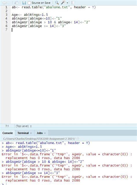 Does Anyone Know How To Fix This Error I Have Created AgeGr As A Factor With 3 Levels But For