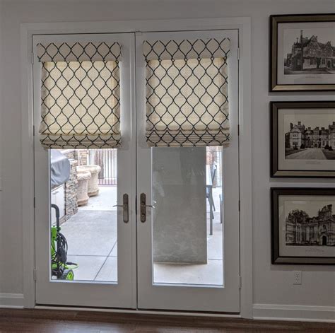 Are Roman Shades A Good Choice For French Doors Budget Blinds