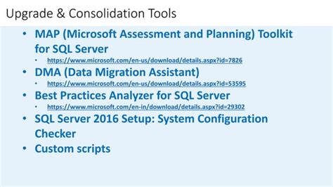 Sql Server Upgrade And Consolidation Methodology And Approach Pptx Databases Computer
