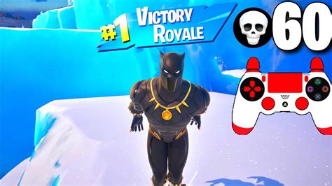 60 Elimination Solo Squads Black Panther Skin Gameplay Zero Build