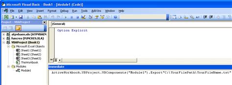 Toms Tutorials For Excel Exporting VBA Module Code To A Text File