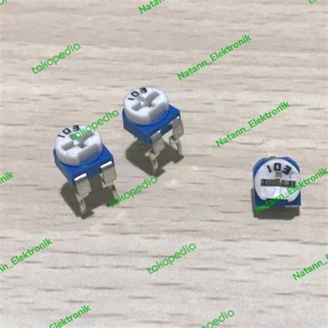 Jual Trimpot Vr Trimmer Variable Resistor 10k 103 10kilo Ohm 10 Kilo