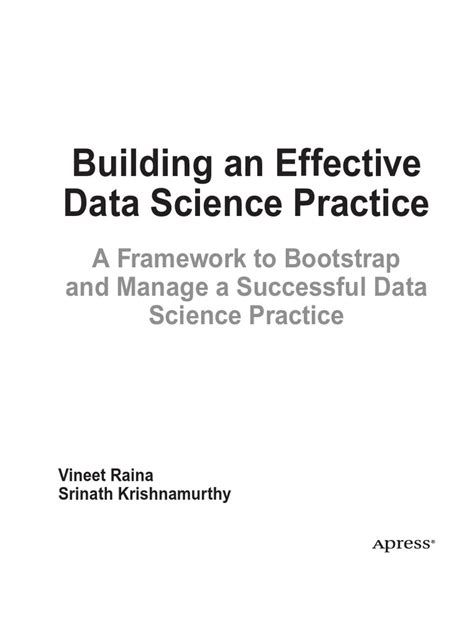 Building An Effective Data Science Practice Pdf Science