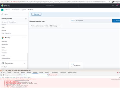 Stack Monitoring Logstash Pipeline Does Not Load · Issue 86339