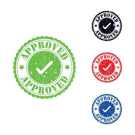 Approved Verified Accepted Passed Failed Organic Original And Rejected Rubber Stamp On A White