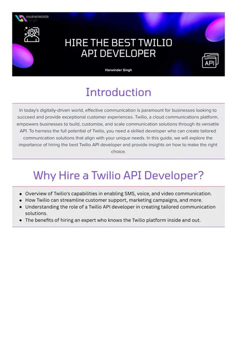Ppt Hire The Best Twilio Api Developer Powerpoint Presentation Free Download Id12626128