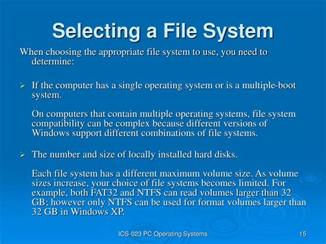 ppt configuring and managing windows xp file systems powerpoint
